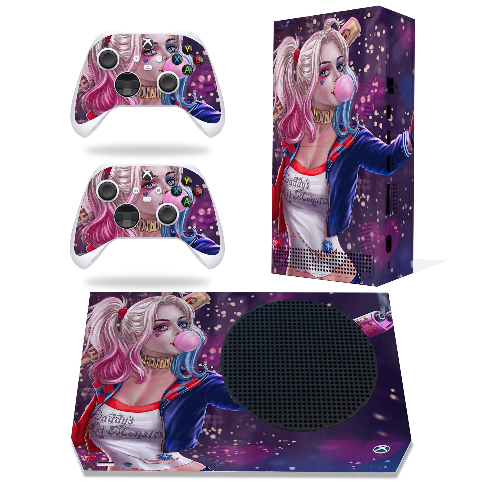 Crazy Girl Movie Game Console Series S Controllers Skin Decals Stickers Wrap Vinyl for Game Console Series S
