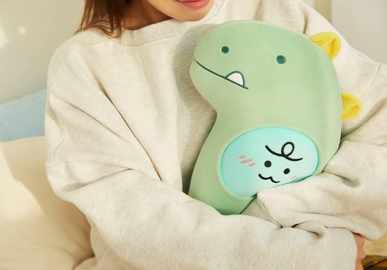 KAKAO Official Merchandise- Jordy Cute Dinosaur Size: 11.8 x 5 x 13 Inch KAKAO FRlENDS