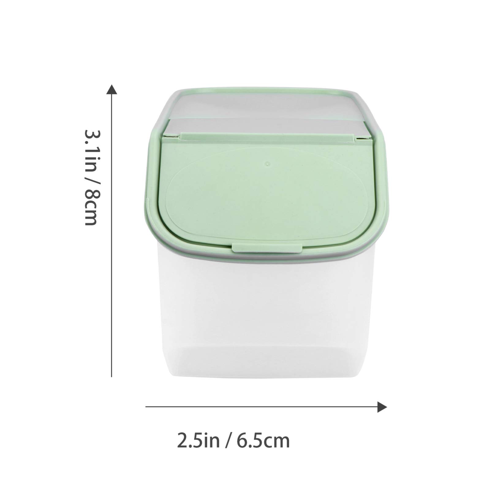 Cabilock Large Food Storage Container with Flip Lid Airtight Rice Bin Transparent Dry Food Organizer Pet Food Containing Box for Snacks Sundries