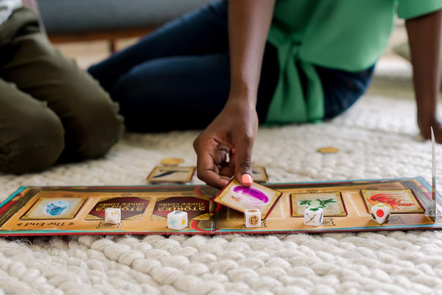 Peaceable Kingdom Stories of The Three Coins – Cooperative Storytelling Game – Use Teamwork to Win! – Great for Families with Kids Ages 6 & up – Fun Classroom Game