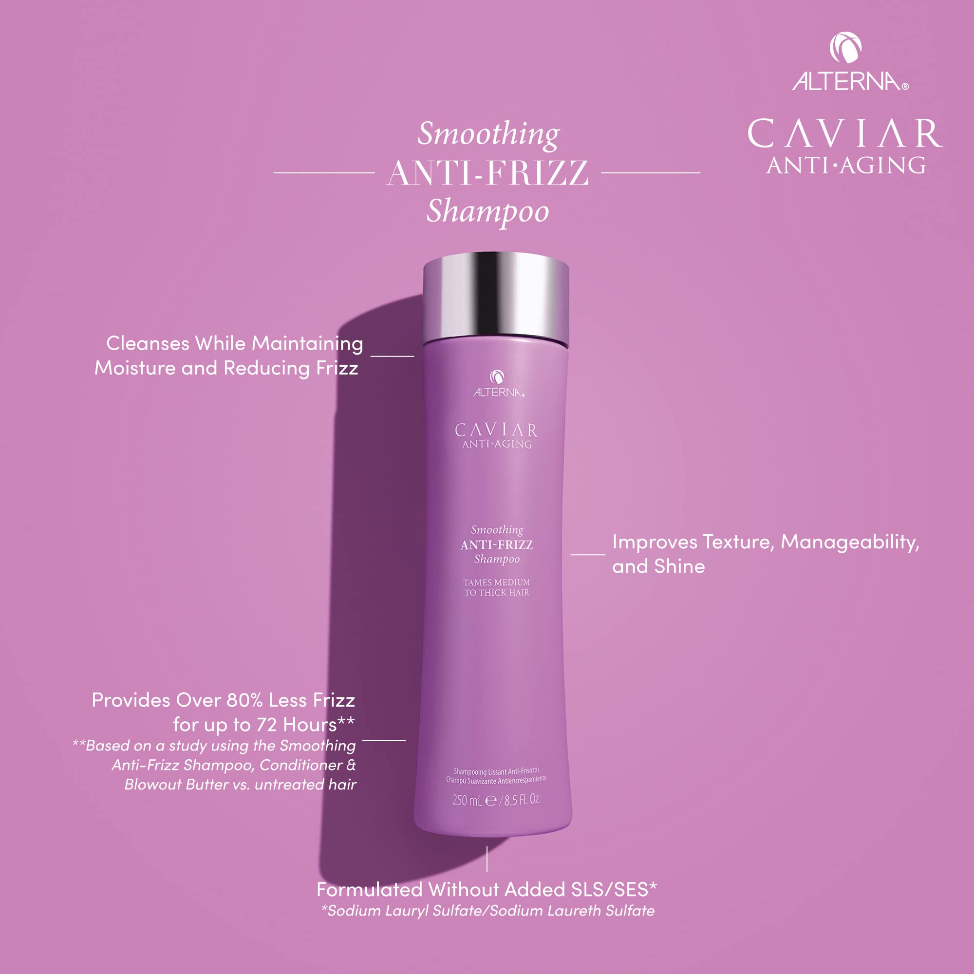 CAVIAR Anti-Aging Anti-Frizz Shampoo and Conditioner Set (16.5-Ounce)