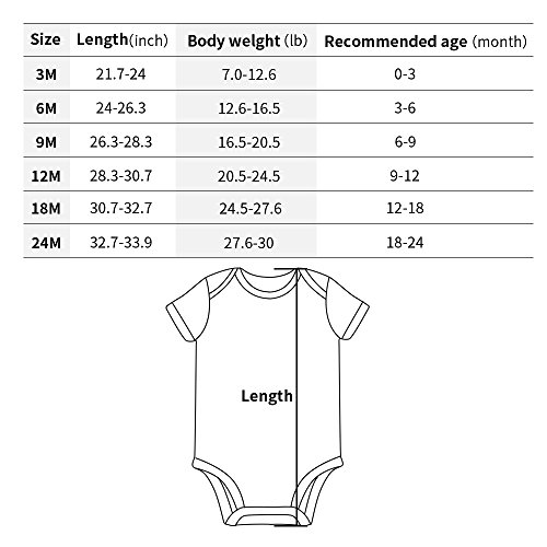 Rocksir Funny Slogan Super Soft Cotton Comfy Baby Short Sleeve Bodysuit (dad1, 3m)