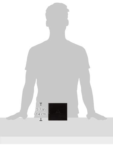 Mini Buddha Board Art Set: Water Drawing Writing Board w/ Mini Water Brush for Mindfulness & Meditation – Zen Based Drawing Board - Painting & Art Supplies – Ideal Relaxation Gifts (5” x 5”, Black)