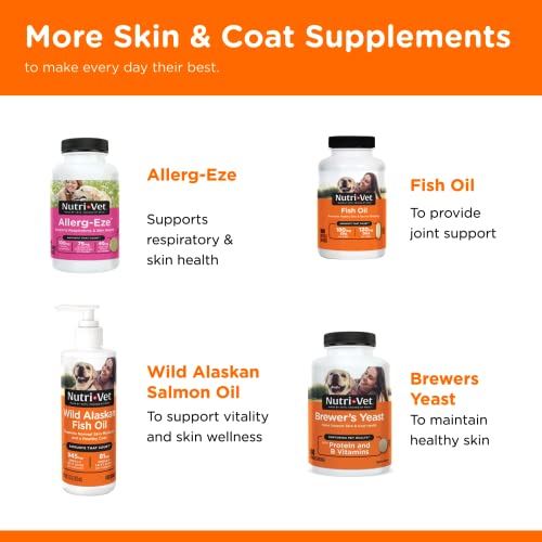 Nutri-Vet Shed Defense Soft Chews for Dogs - Supports Normal Shedding and Healthy Coat - 60 Soft Chews