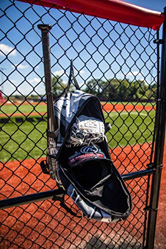 Rawlings Remix Series Youth 9" Tball Glove (Right Hand Throw), 24" Tball Bat & Tball Backpack Bag Set (Black/White/Silver)