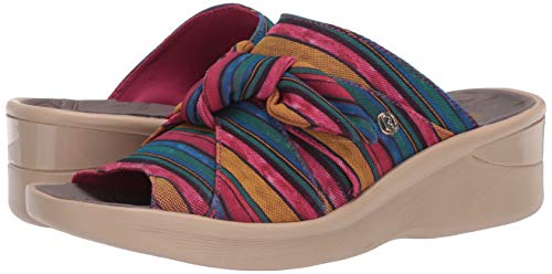 BZees womens Smile Slingbacks Sandal, Raspberry, 10 US