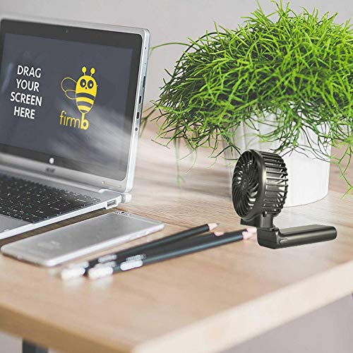 Handheld Fan Portable Rechargeable Fan Neck Hanging Fan Desktop USB Fan for Cooling And Heatstroke prevention (Led Power Display)