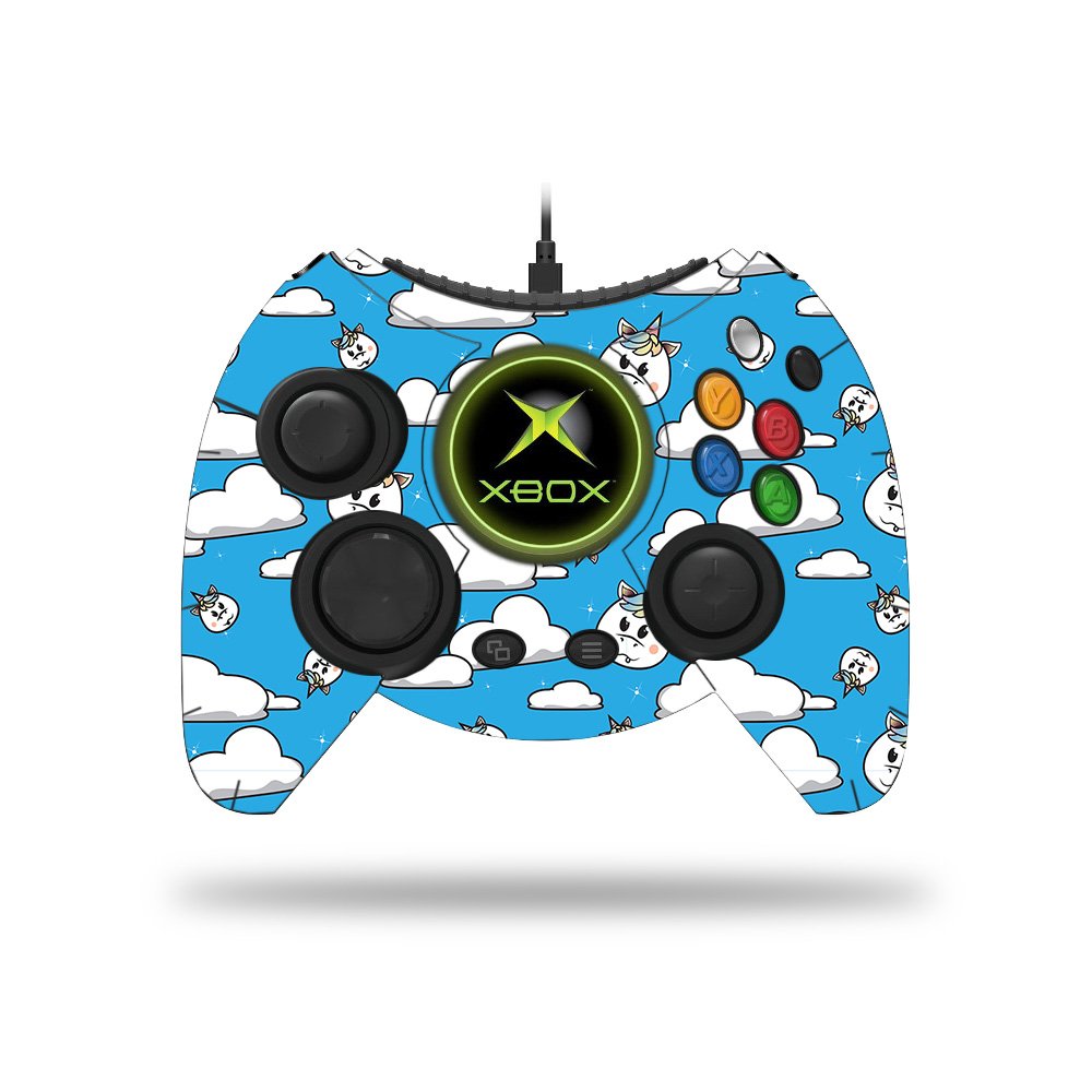MightySkins Skin Compatible with Microsoft Xbox One Hyperkin Duke Controller - Unicorn Clouds | Protective, Durable, and Unique Vinyl wrap Cover | Easy to Apply, Remove | Made in The USA