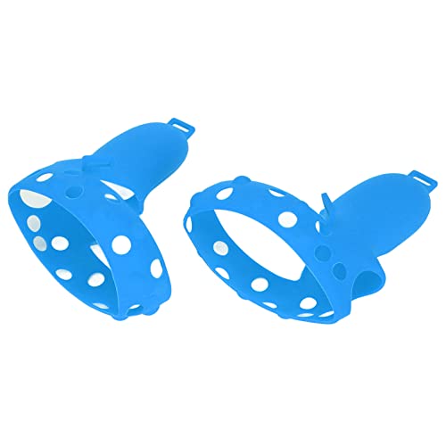 Handle Protective Sleeve, VR Controller Handle Washable Antislip Adjustable with Strap for Quest 2(Blue)