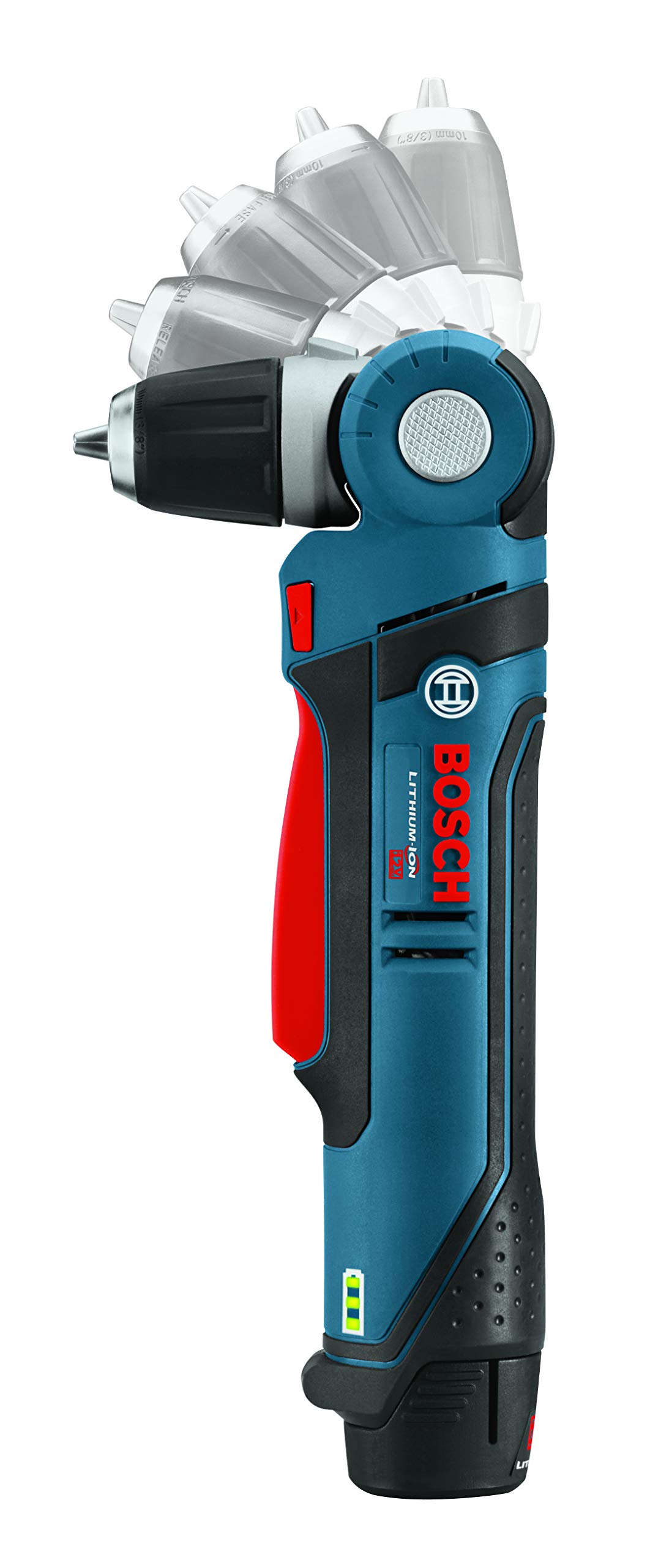 BOSCH PS11BN 12-Volt Max Lithium-Ion 3/8-Inch Right Angle Drill/Driver with L-BOXX Exact-Fit Tool Insert Tray , Blue