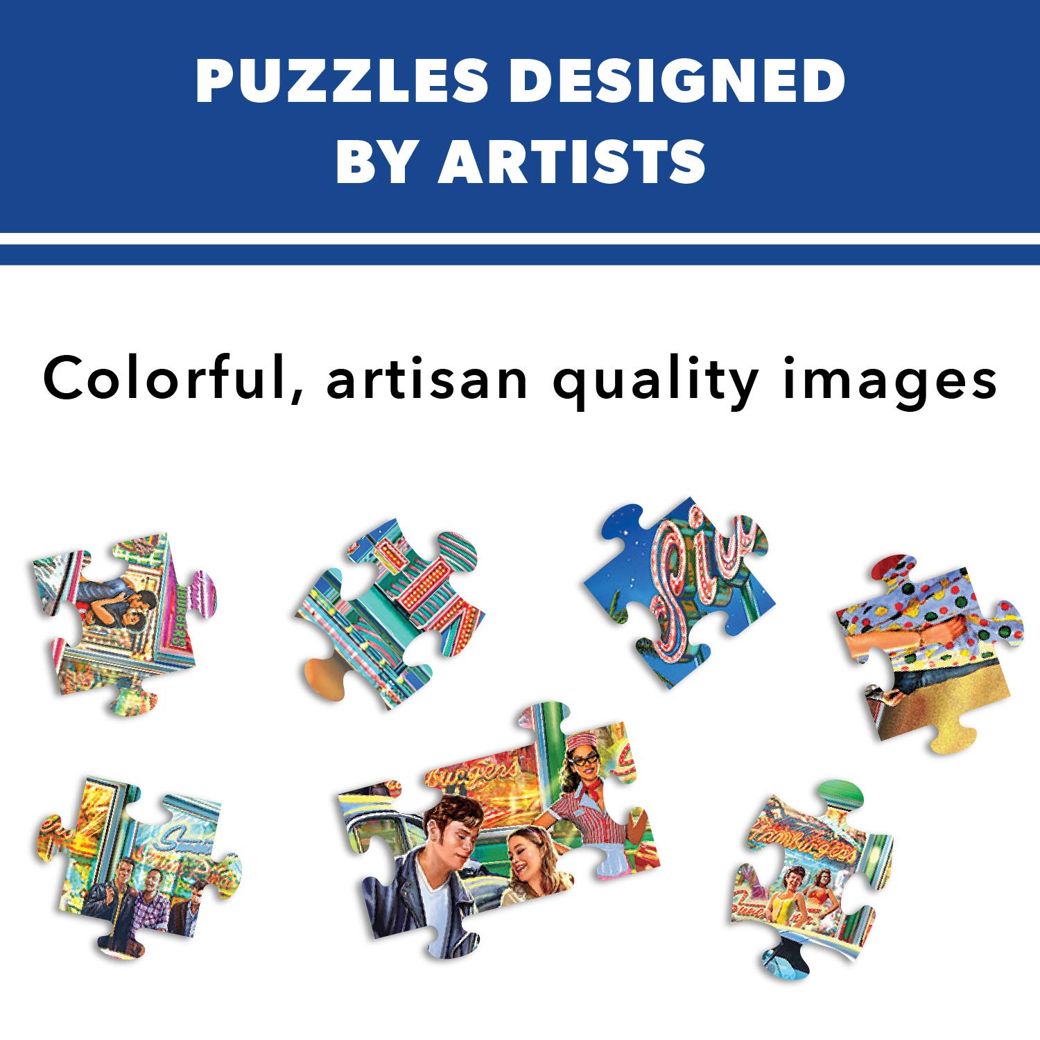 White Mountain Puzzles Out to Lunch, 1000 Pieces Jigsaw Puzzle