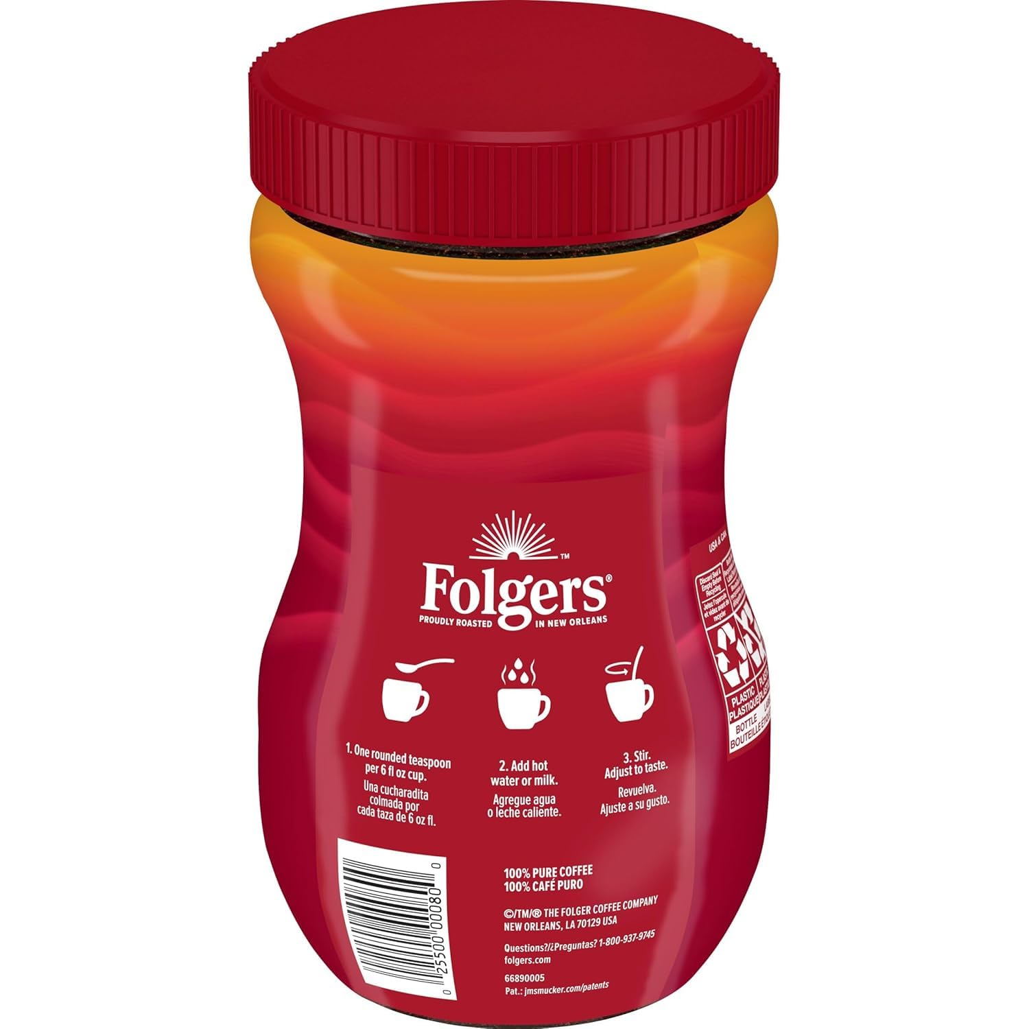 Classic Roast Instant Coffee Medium Roast, 12 oz - Includes Moofin Golden SS Spoon, Rich Aromatic Flavor, Quick Dissolve - Versatile & Convenient, Ideal for Home & Travel [Pack of 3]