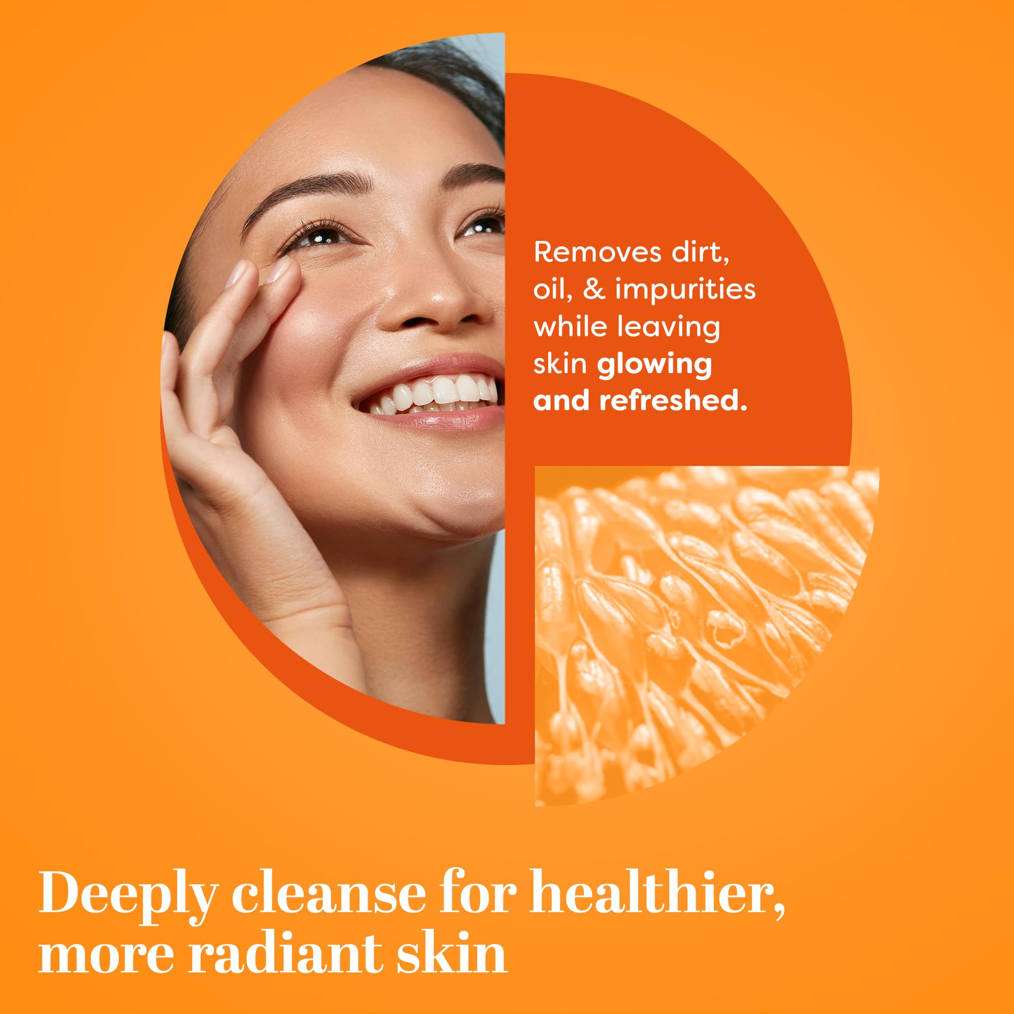 TruSkin Vitamin C Cleanser for Face - Brightening Face Wash with Vitamins C & E, Rosehip Oil, Aloe Vera and MSM - Deep Clean and Refresh for Radiant, Healthy-Looking Skin, 4 fl oz