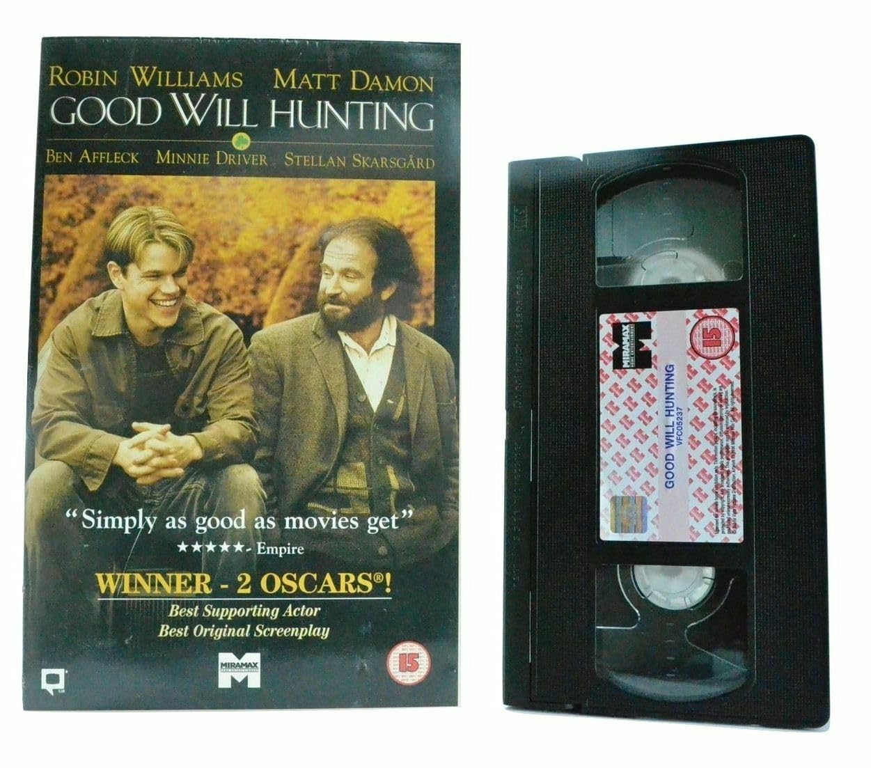 Good Will Hunting: (1997) Drama; Self Taught Genius - R.Williams/M.Damon - VHS