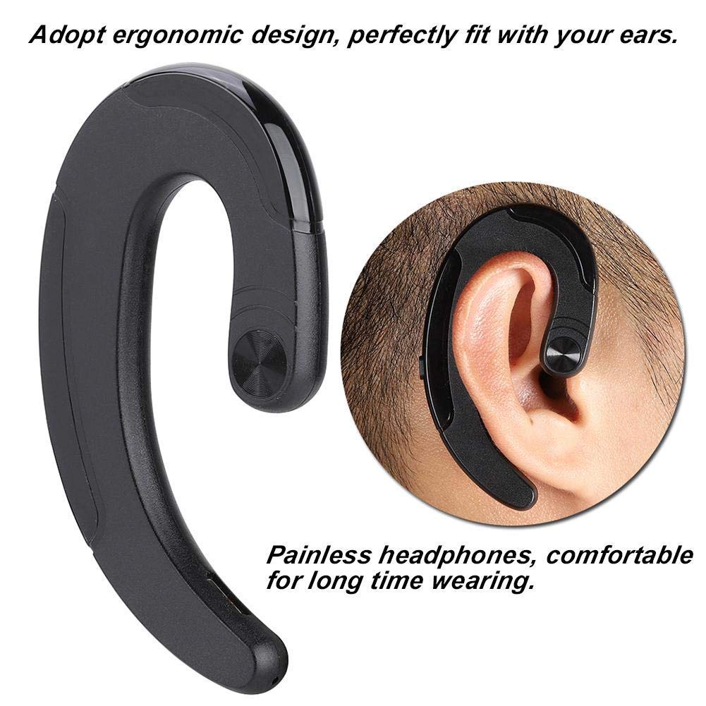 Bone Conduction Headset,Tangxi HBQ Q25B Bluetooth V4.2&EDR Headphone Mini Waterproof Sport Earphone with Micro compatible with V4.0, V3.0, V2.1, V1.1(Black)