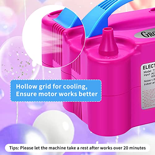 Growsun Balloon Pump Kit Electric Balloon Garland Arch Kit Air Blower Inflator for Party Decoration w/Ballons Tape Strip