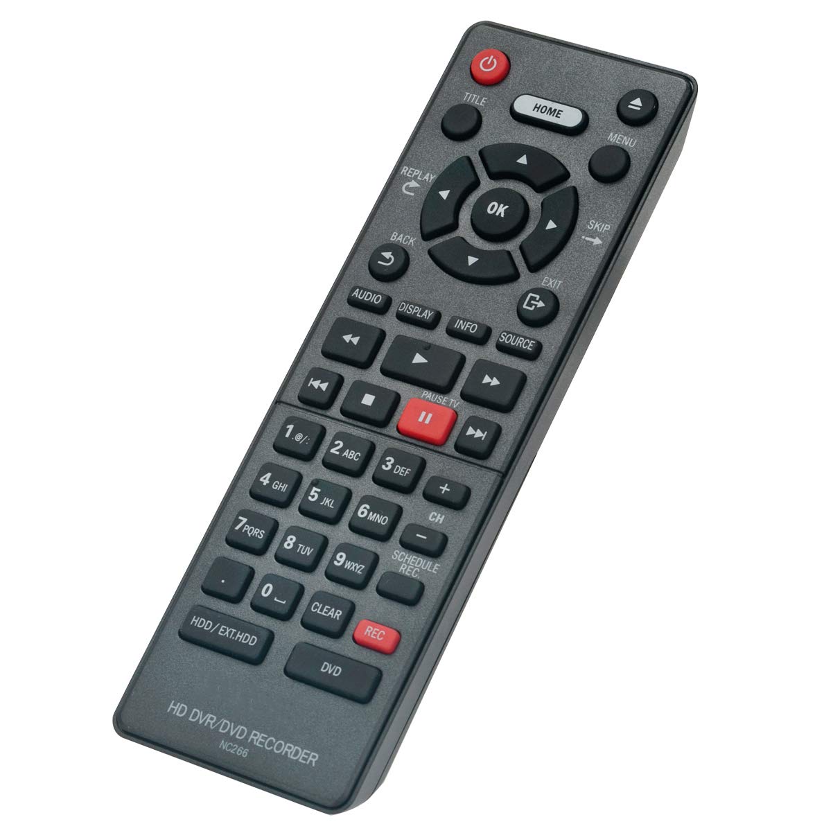 NC266UH NC266 Replacement Remote Control Applicable for Magnavox HD DVR DVD Recorder MDR868H MDR868H/F7 MDR865H MDR865H/F7 MDR867H MDR867H/F7 MDR515H/F7