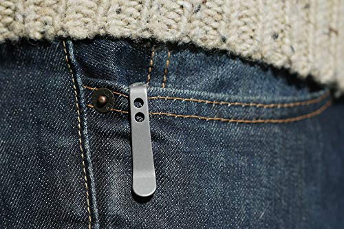 DROP + Brad Zinker Dogtooth Liner Lock Folding Pocket Knife, Orange g10 / Satin