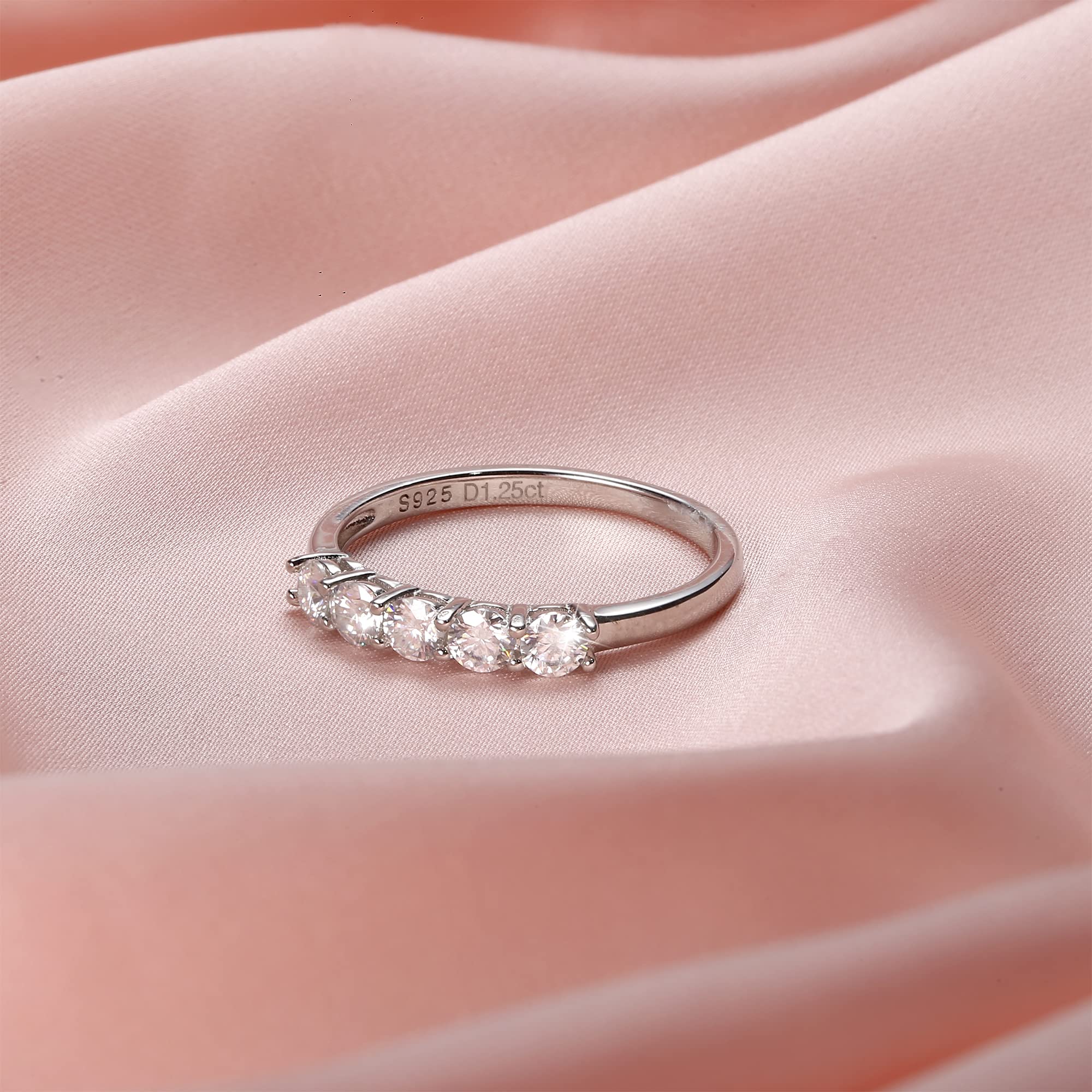 Blahanna Moissanite Wedding Band, 1.25 ct 9