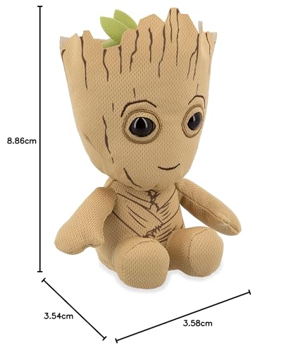 TY Marvel Avengers Groot Regular, Licensed Squishy Beanie Baby Soft Plush Toys, Collectible Cuddly Stuffed Teddy