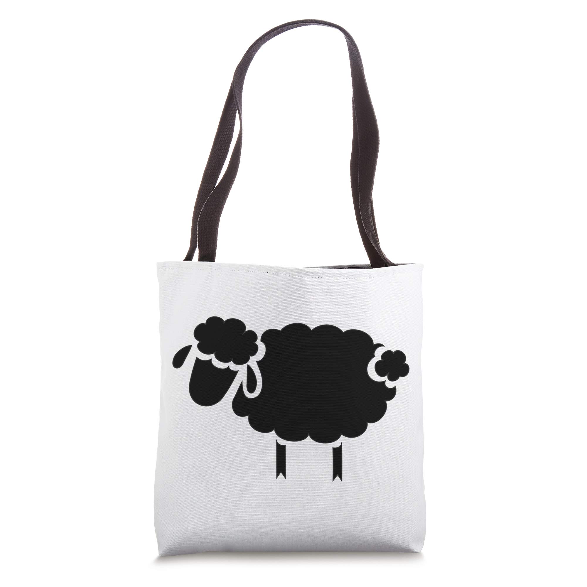 Black Sheep Silhouette Design Tote Bag