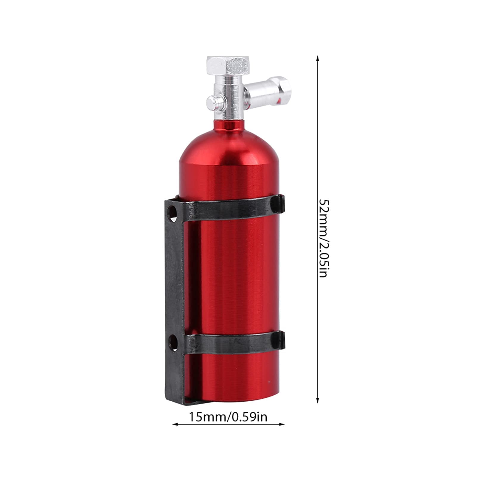 RC Car Fire Extinguisher, Simulation Metal Mini Fire Extinguisher Toy for CC01 / SCX10 / -4 / D90 RC Crawler Car