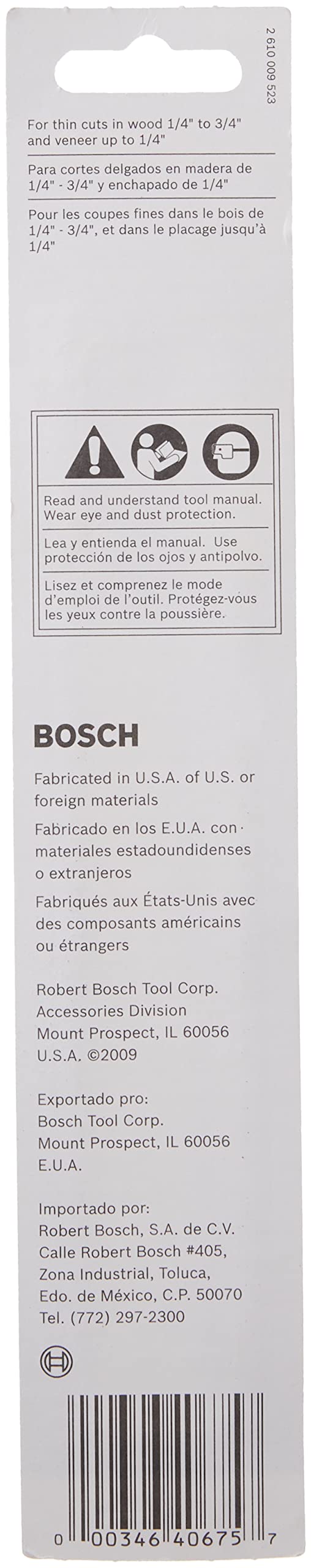 BOSCH SS5-20 5-Inch X 20-Tpi Pin End Scroll Saw Blade, 1 Count (Pack of 1)