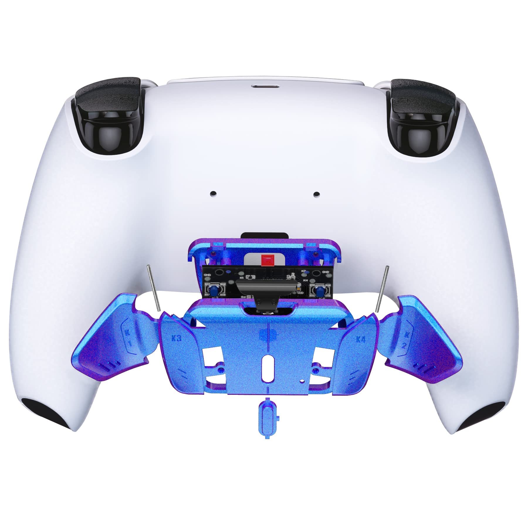 Turn RISE to RISE4 Kit β Redesigned Chameleon Purple Blue K1 K2 K3 K4 Back Buttons & Remap PCB Board for PS5 Controller eXtremeRate RISE & RISE4 Remap kit - Controller & Other Accessories NOT Included