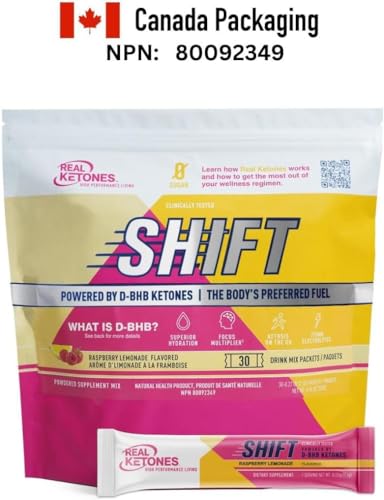BHB Exogenous Ketones Drink Mix Packets - Real Ketones Keto Electrolytes Powder Packets No Sugar with 4 Main Fasting Electrolytes plus Hydrating Patented Keto BHB - 30 Count Raspberry Lemonade