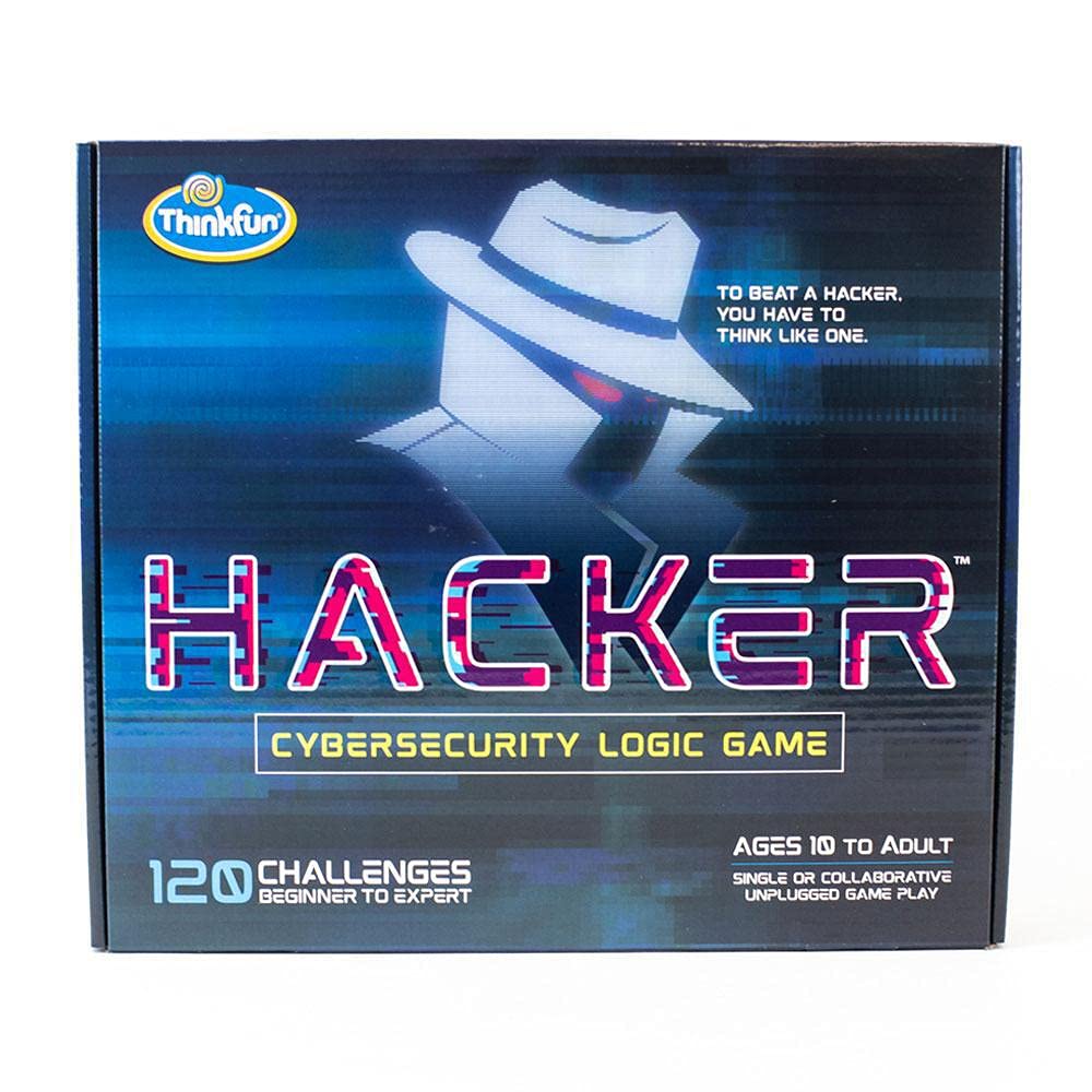 Think Fun Hacker Cybersecurity Coding Game and STEM Toy for Boys and Girls Age 10 and Up, Multicolor