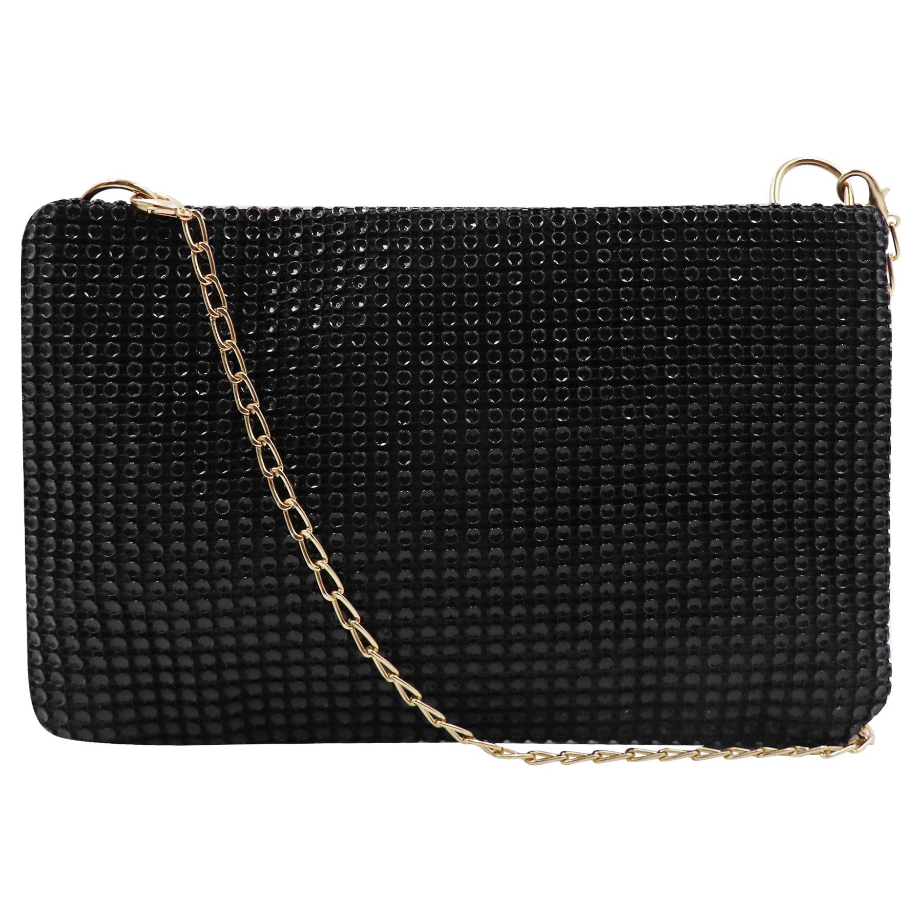 Caviotess Bling Rhinestone Evening Bag for Women Crystal Crossbody Bag Clutch Purse for Party Wedding