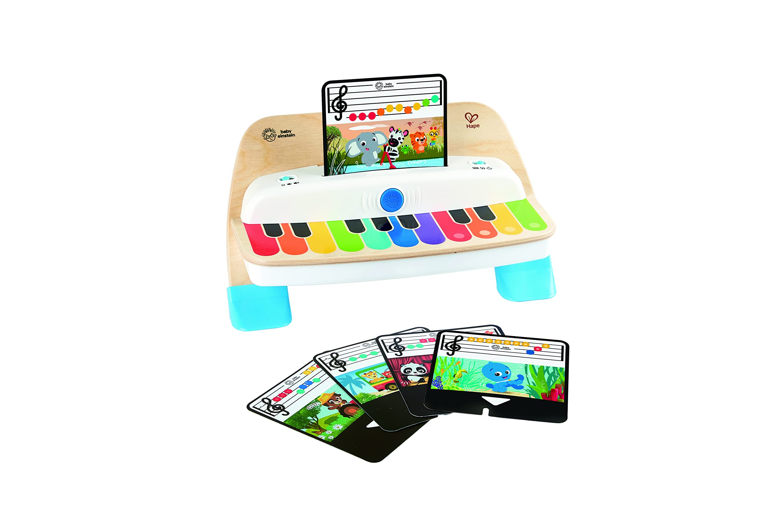 Hape Baby Einstein Magic Touch 6 Months and Up Toddler Baby 11-Key Wooden Piano Musical Play Toy