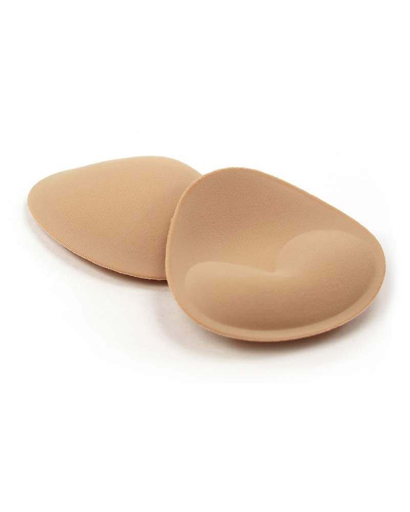 Boobles! Foam Triangle Bra and Swimsuit Padding Inserts (BC) Beige