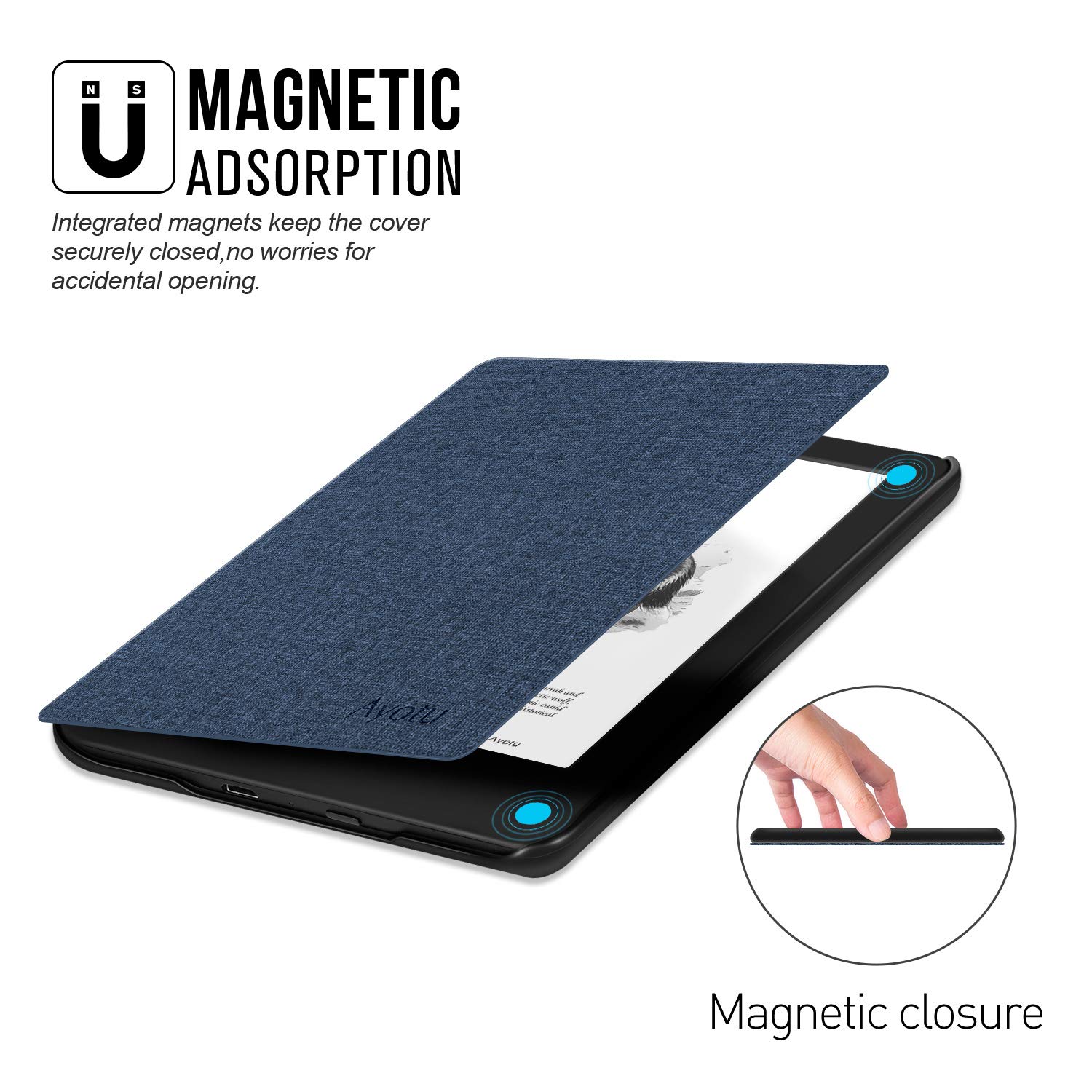 Ayotu Case for Kindle 10th Gen 2019 Released - Durable Cover with Auto Wake/Sleep fits Amazon Kindle 2019 (Will not fit Kindle Paperwhite or Kindle Oasis or Kindle 2022) Black
