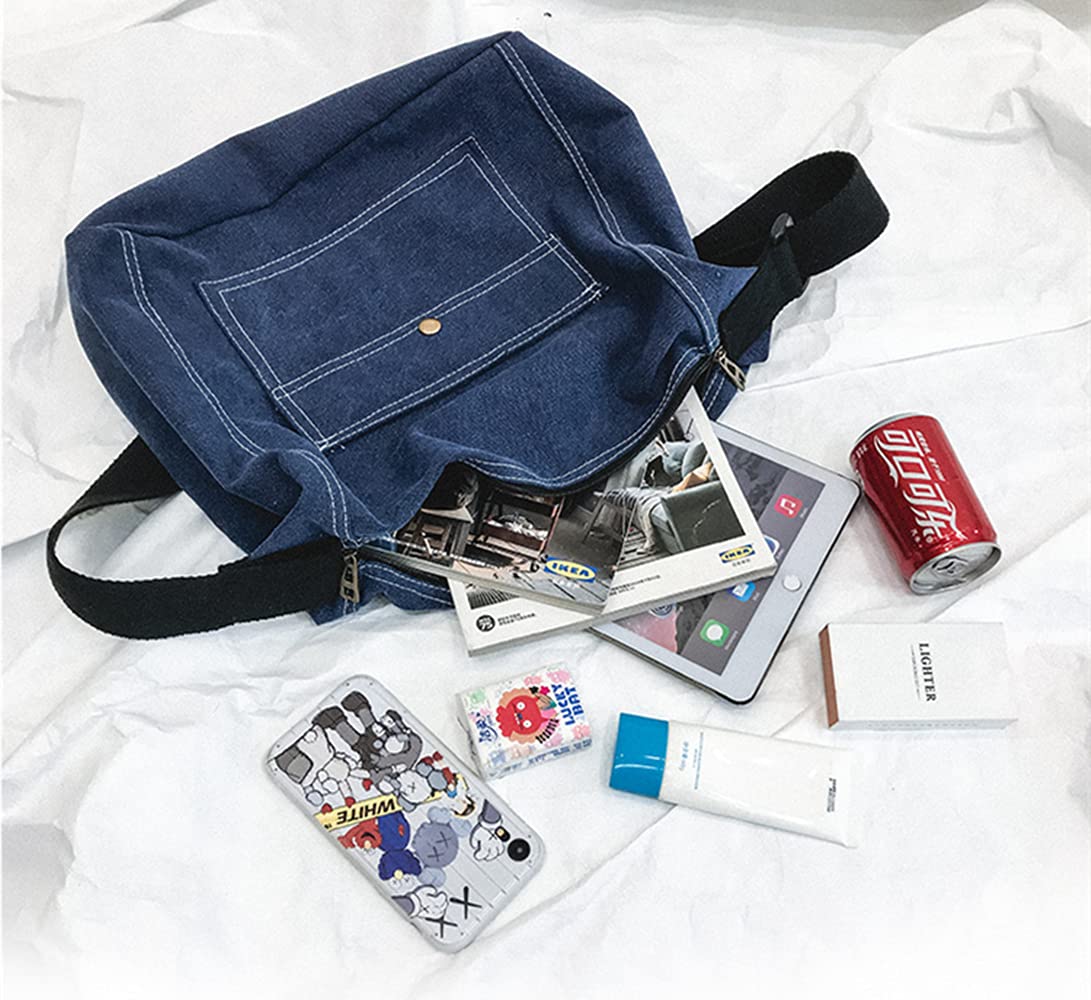 Women Denim Tote Bag Denim Shoulder Bag Hobo Crossbody Handbag Casual School Work Beach Bag(A03)