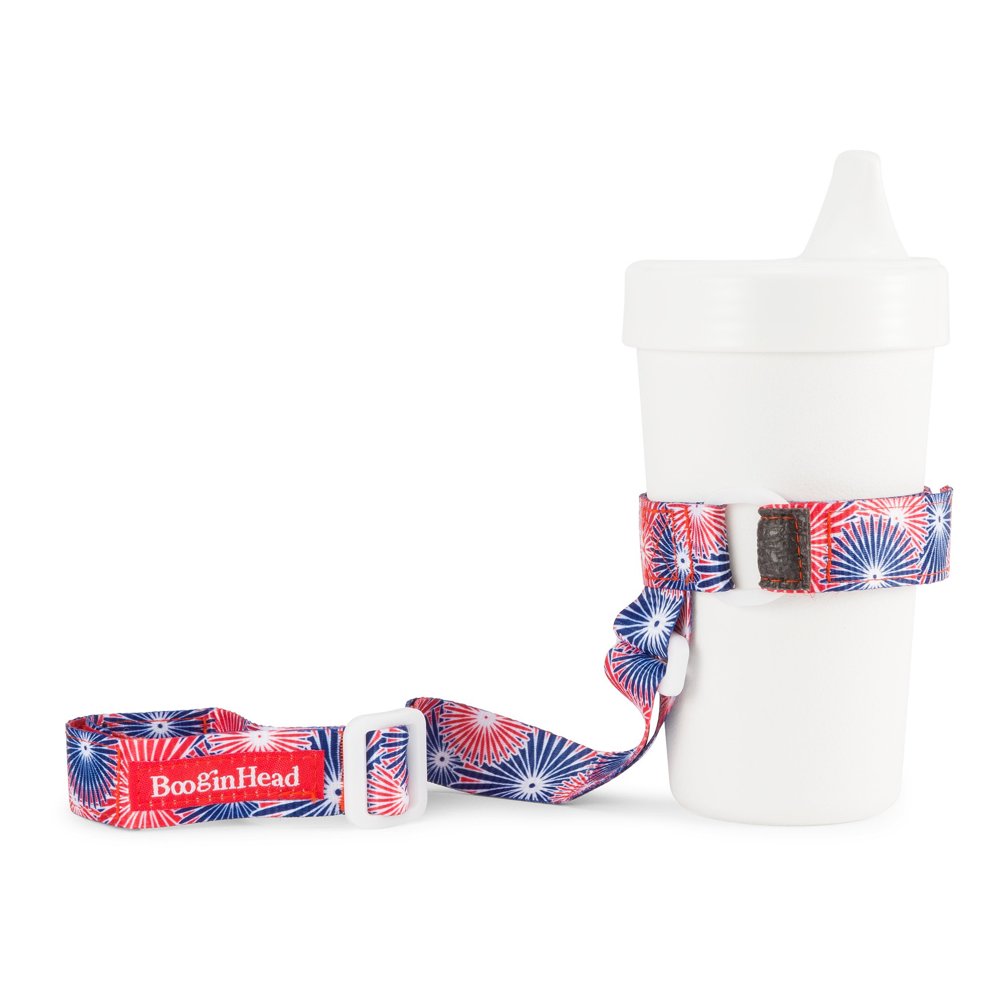 BooginHead SippiGrip Sippy Cup Strap & Baby Bottle Holder, Black & Chevron , 3 Count (Pack of 1)