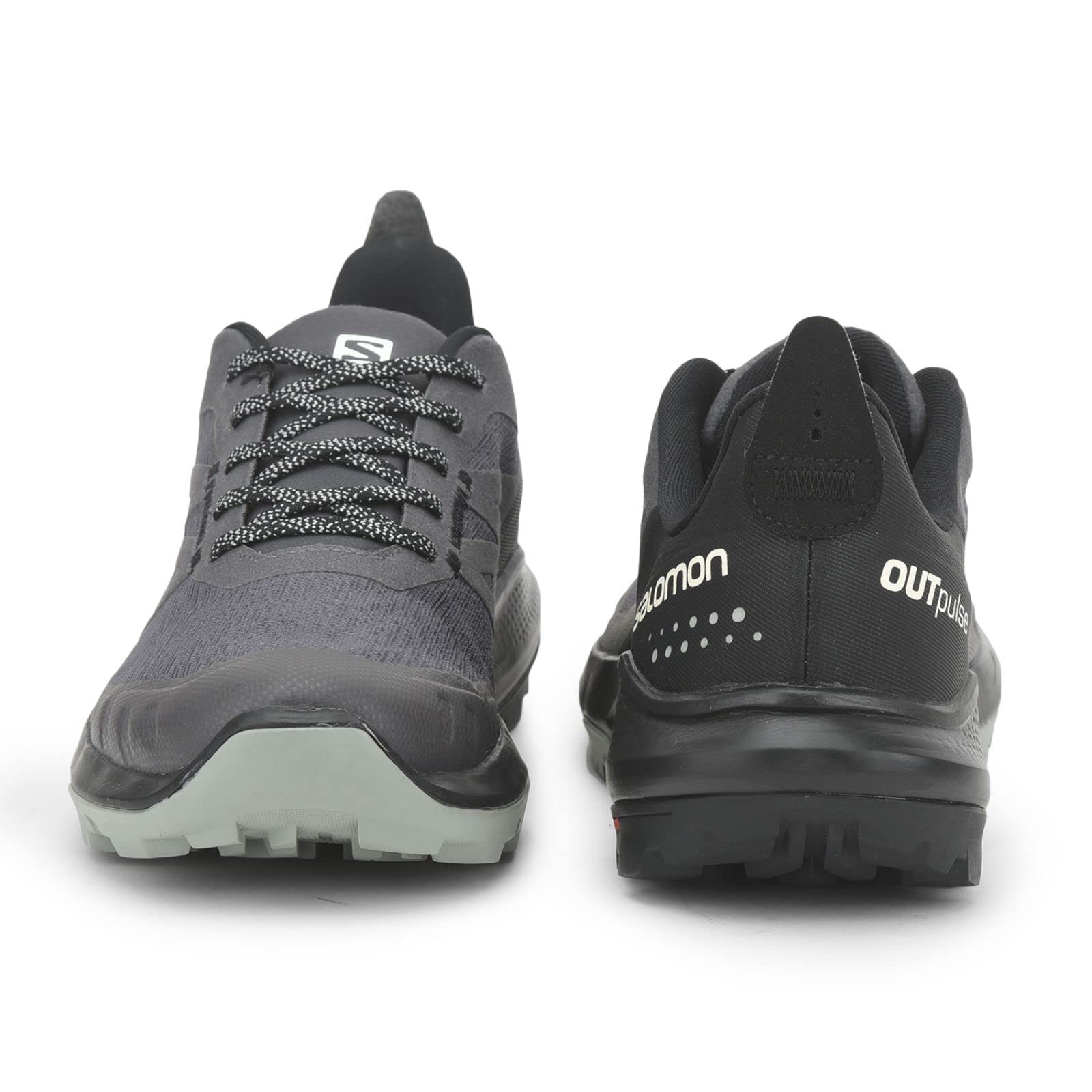 Salomon Men's OUTPULSE Gore-Tex Hiking Shoes for Men, Magnet/Black/Wrought Iron, 9