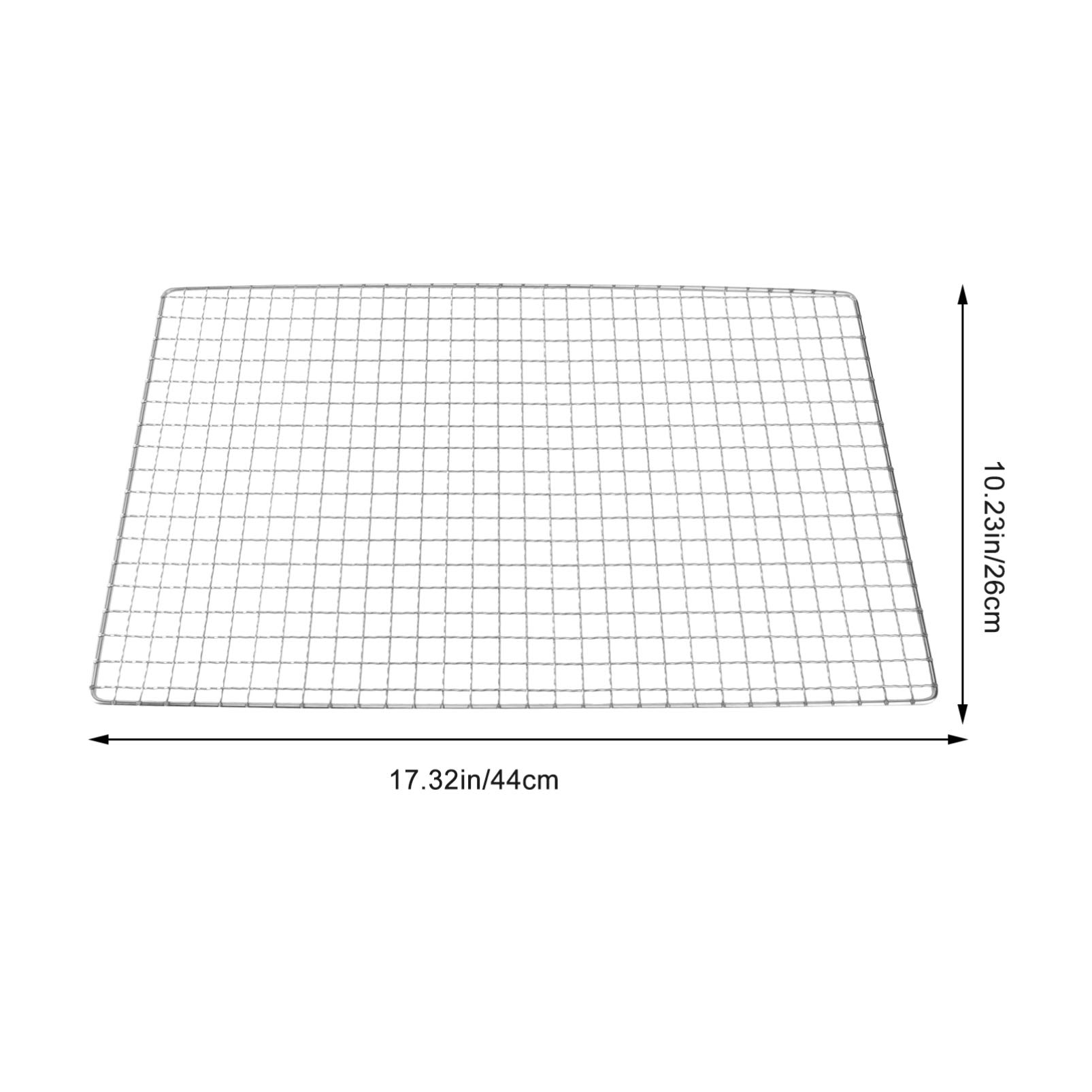 Cabilock Grill Net Bbq Grates Replacement Bbq Wire Mesh Stainless Steel Grill Grate Stainless Steel Bbq Grill Baking Rack for Oven Grill Rack Cooling and Baking Rack Component Barbecue