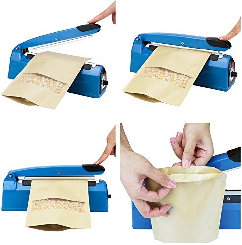 MejorChoy 8 Inch Impulse Sealer Handheld Bag Heat Sealing Packaging Machine for Home Resturant Food Storage Heat Seal Closer
