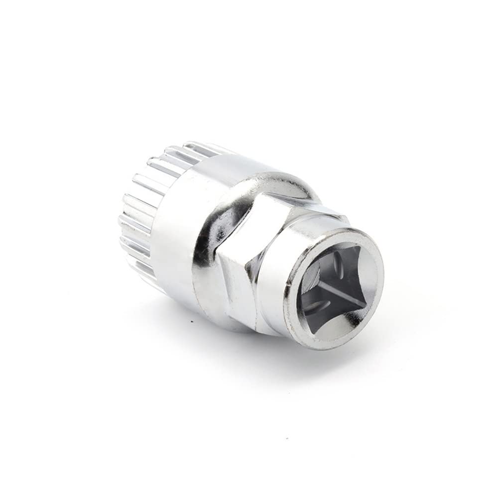 Bike Bottom Bracket Tool MUQZI Bike Bottom Bracket Remover Wrench Mountain Road Bike Crank Puller Square Axis Repair Disassembly Tool Bicycle Bottom Bracket Removal Tool (Color : Silver Color)