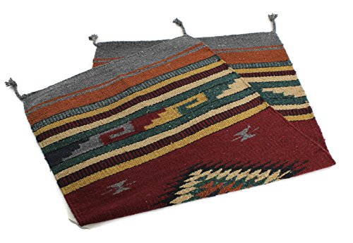 Onyx Arrow Southwest Décor Area Rug, 20 x 40 Inches, Center Diamond Burgundy/Black