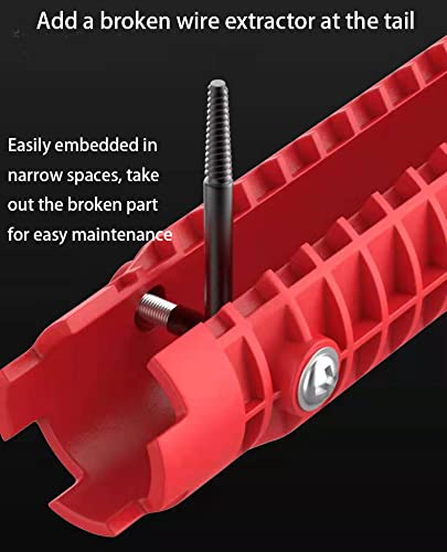 dsdzkj 8-in-1 Sink Wrench, Basin Wrench is a Multi-purpose Tool for The Kitchen, Bathroom, Toilet, and Narrow Space Under