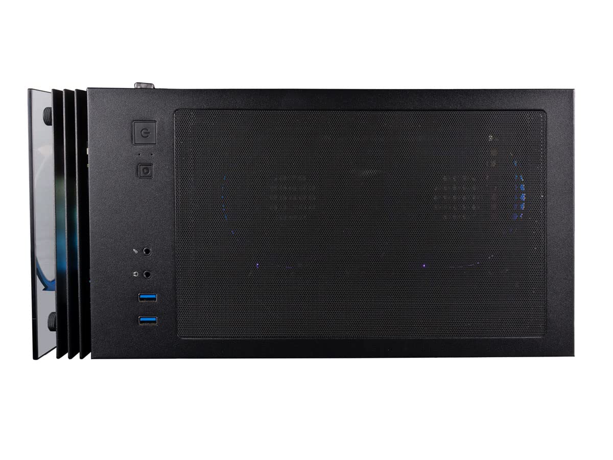 Computer Upgrade King Empowered PC Stratos Mini Gamer-NVIDIA GeForce RTX 4070 TI (>3090), Intel Core i7-12700KF Processor, 32GB DDR4 RAM, 1TB NVMe SSD, WiFi, Windows 11 Gaming RGB Computer, Black