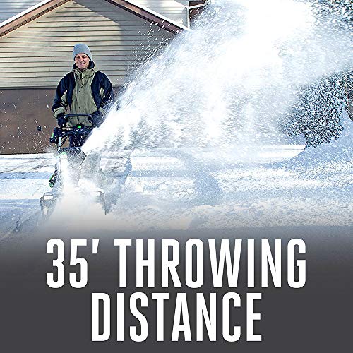 EGO Power+ SNT2102 21-Inch 56-Volt Cordless Snow Blower with Peak Power Two 5.0Ah Batteries and Charger Included & Ego Power+ Snt2100 Snow Blower Cover