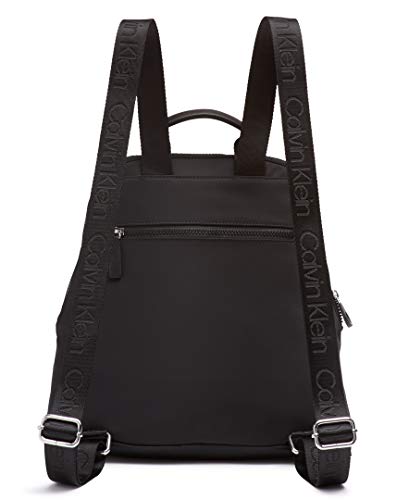 Calvin Klein Georgina Nylon Organizational Backpack, Black