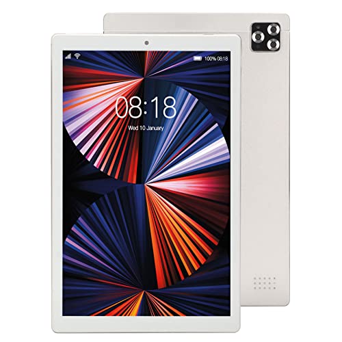 Cryfokt 10.1 inch Tablet, 2.4G 5G WiFi 3G Phone Call with Dual Sim Card, Octa Core, 4GRAM 64GROM 128G Expansion Tablet Computer, IPS Screen, BT, GPS, 6000mAh Battery, Touch Screen (#2)
