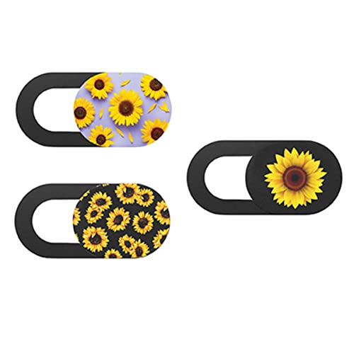 DIKACA Ipads 12 pcs Printed Your Webcam Universal Lens Sunflower Computer Lid Thin Visual Laptop Ultra- Ultra-Thin Slide Prvacy Slider Cover Privacy Camera Webcam Cover Webcam Cover Webcam Cover