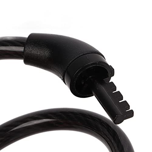 Bike Cable Lock, Manganese Steel Scratch Proof Drill Resistant Anti Theft Chain Lock Combination Not Changeable Password for Scooters