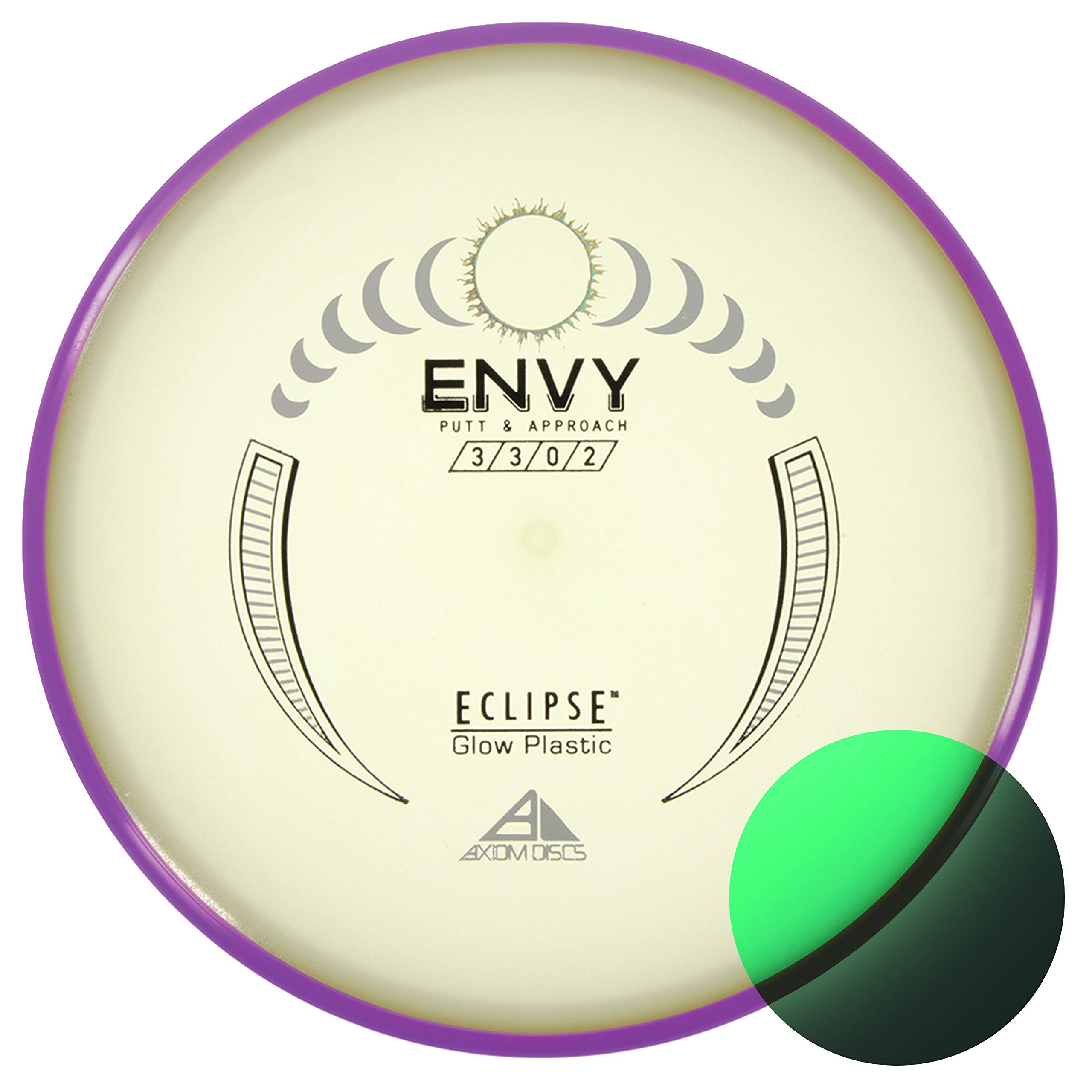 Axiom Discs Eclipse Glow 2.0 Envy Disc Golf Putter (170-175g / Colors May Vary)