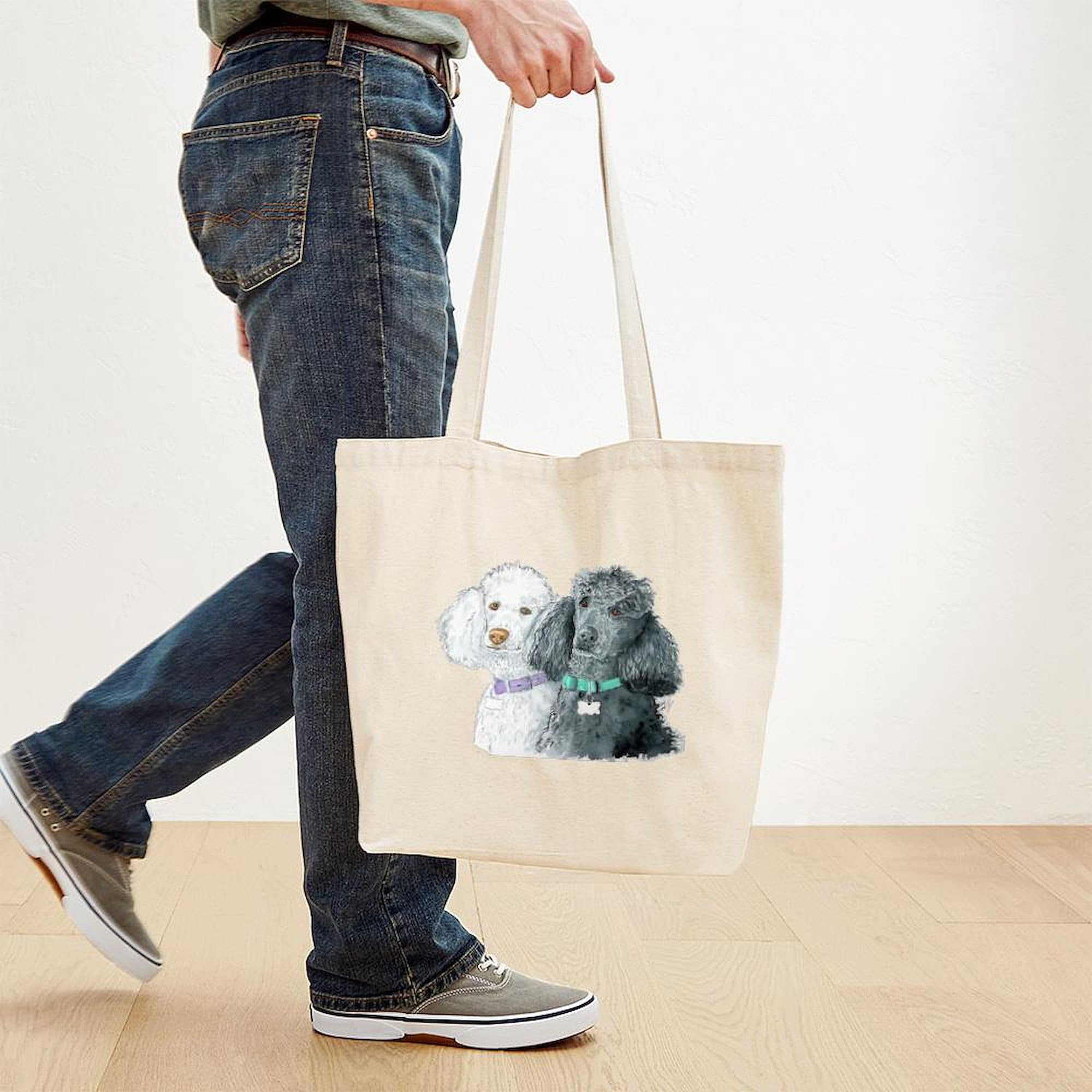 CafePress Two Poodles Tote Bag Canvas Tote Shopping Bag